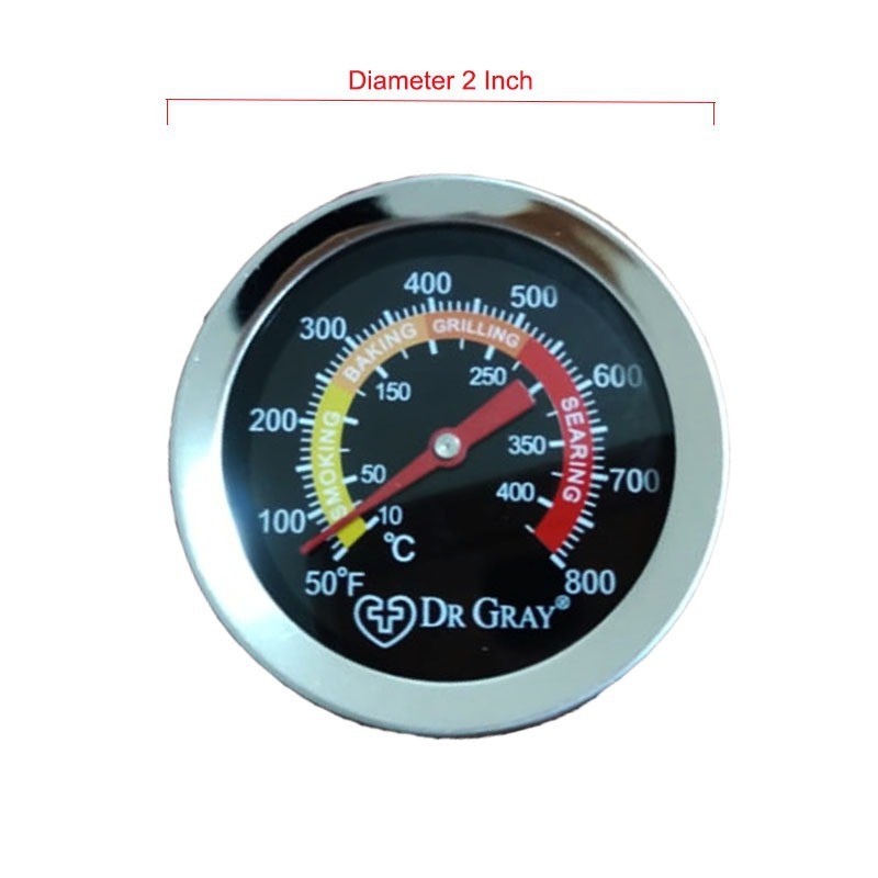Jual Temometer Analog Makanan / Thermometer Bimetal FoodDR GRAY Oven ...
