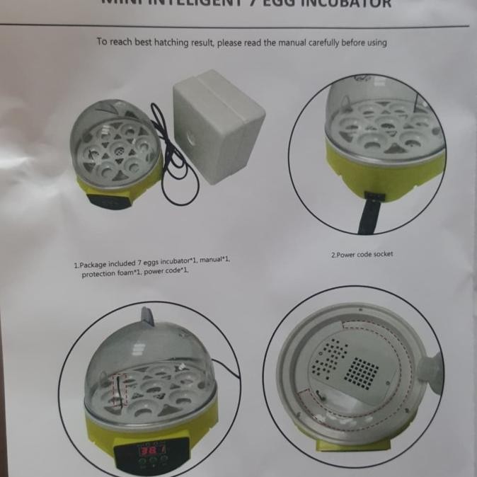 Jual Mesin Tetas Telur 7 Butir - Egg Incubator - Penetas Telur Mini 7 ...