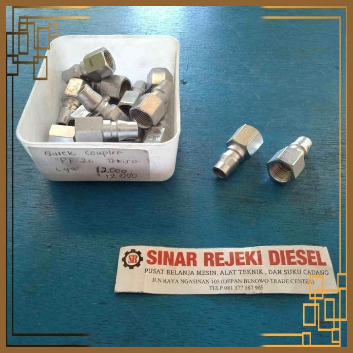 Jual [SRR] QUICK COUPLER COPLER KOPLER PF20 PF 20 SAMBUNGAN COUPLING ...