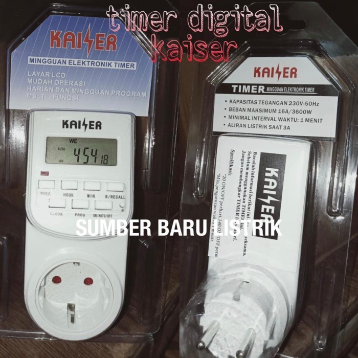 Jual ELT TIMER DIGITAL STOP KONTAK KAISER KSR-K28 ORIGINAL SGA | Shopee ...