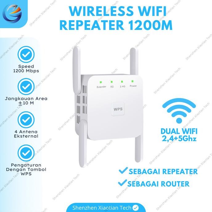 Jual HARGA DISC - Aera Wifi Repeater 1200M Wireless 5Ghz Extender Penguat Sinyal Wifi | Shopee ...