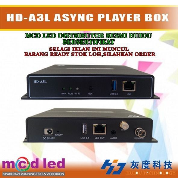 Jual HUIDU HD A3L ASYNC PLAYER BOX | Shopee Indonesia