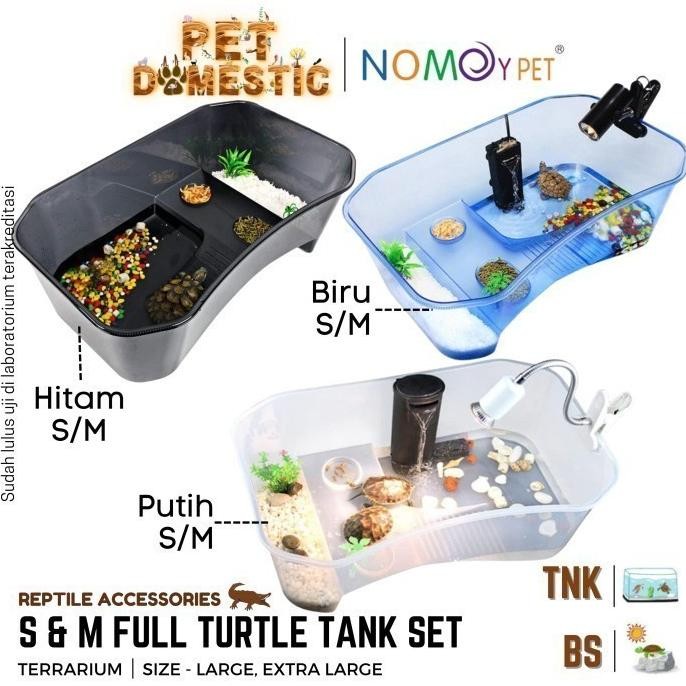 Jual COD TURTLE TANK S & M KANDANG AQUARIUM VIVARIUM TEMPAT EMBER BAK BASKING KURA AIR BRAZIL ...