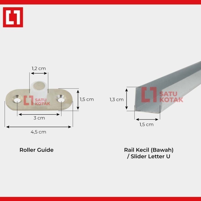 Jual Rail Sliding Rel Pintu Geser Gantung Galvanis 1 Set Komplit - Weldom | Shopee Indonesia