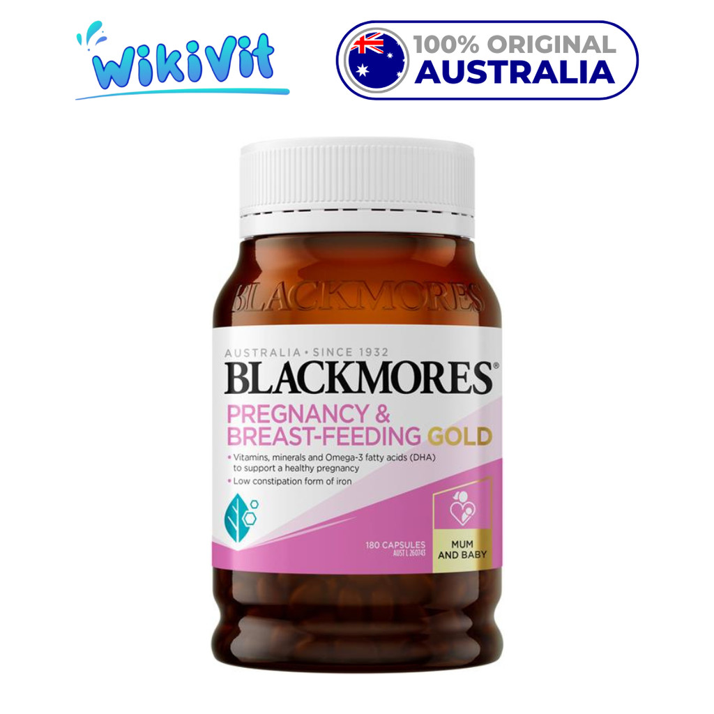 Jual BLACKMORES Pregnancy and Breastfeeding Gold 180 Capsules ...