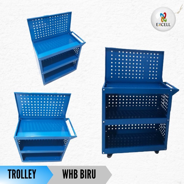 Jual Trolley Trolly Troli Bengkel Lemari Rak Kerja Perkakas Tools ...