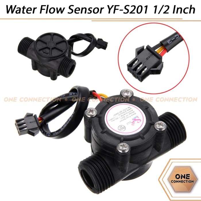 Jual Flow Meter Sea 1/2 " / Water Flow Sensor YF-S201 1/2'' / Flow Sea ...