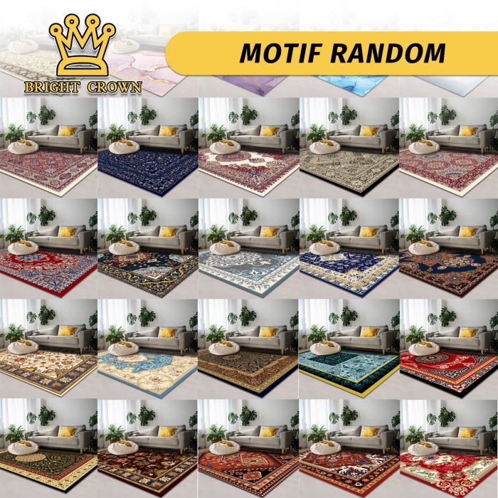 Jual Karpet Bright Crown JUMBO Karpet Lantai Eropa 150x200cm Gaya ...