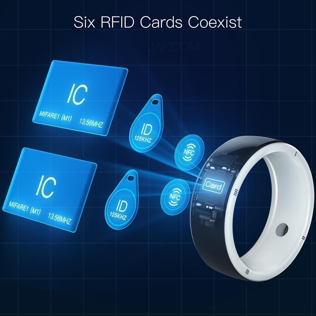 Jual JAKCOM R5 Smart Ring Best gift with nfc black bamboo rfid | Shopee ...