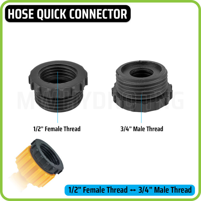 Jual BOOM SALE Garden Hose Quick Connector Male - Thread Adaptor ...