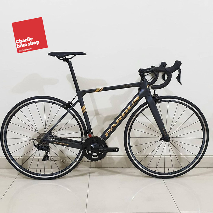 Jual FULLBIKE PARDUS ROBIN Sport BLACK/ GOLD Carbon Frame - Rim Brake ...