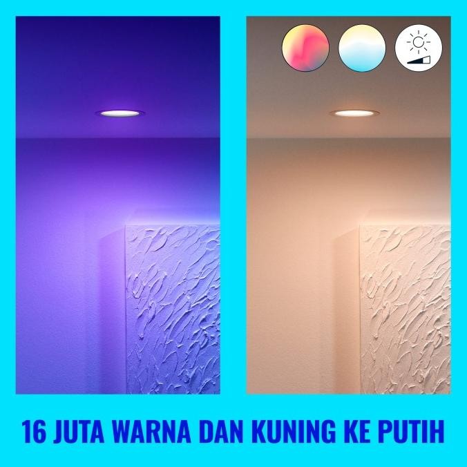 Jual Murah [Promo] Wiz Lampu Smart Led Downlight 10W Wifi Rgb - Lampu Ceiling Plafon Panel ...
