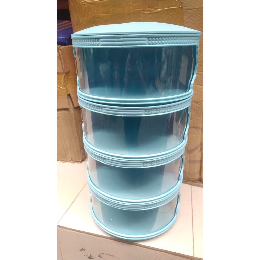Jual WARNA Tudung Saji 4 Susun Warna Food Cover Rak Makanan 4 Tingkat ...