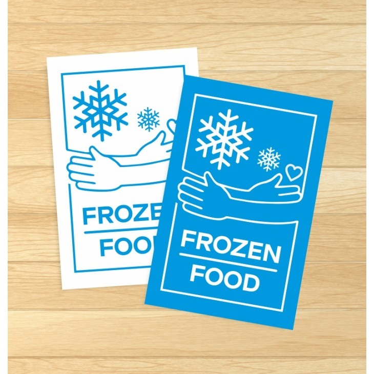 Jual Sticker Label Frozen Food Stiker Makanan Beku 8,5 x 5,5 cm ...