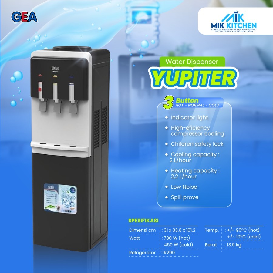 Jual GEA Water Dispenser YUPITER ( Galon Air Atas ) | Shopee Indonesia