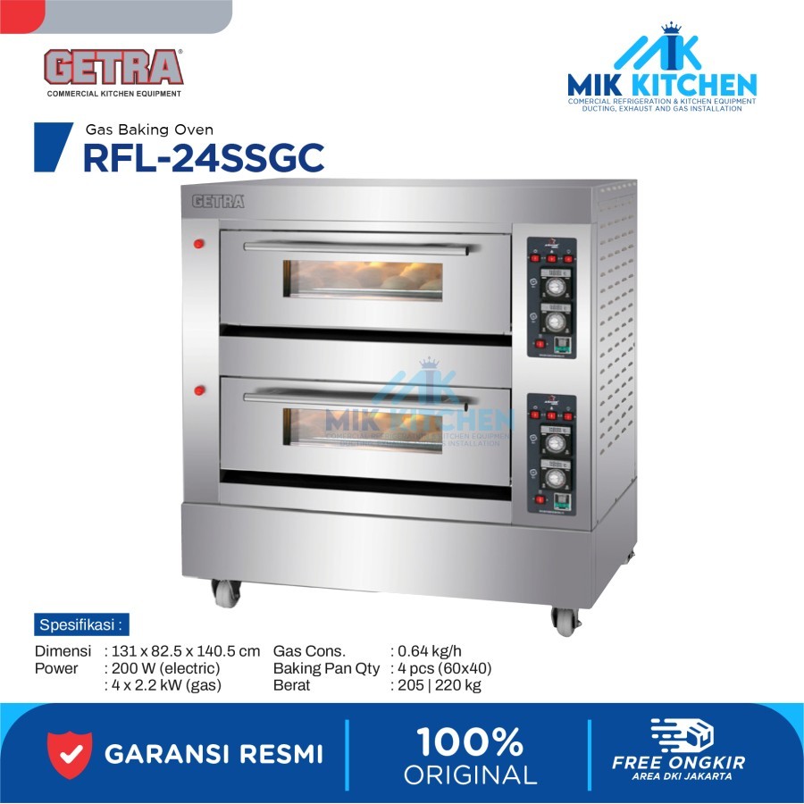 Jual GETRA Gas Baking Oven RFL-24SSGC / RFL 24SSGC / RFL 24 SSGC ...