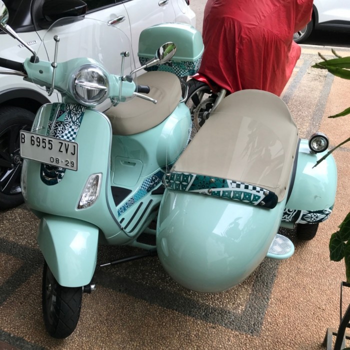 Jual Cover Sarung Motor Vespa + Sespan Custom | Shopee Indonesia