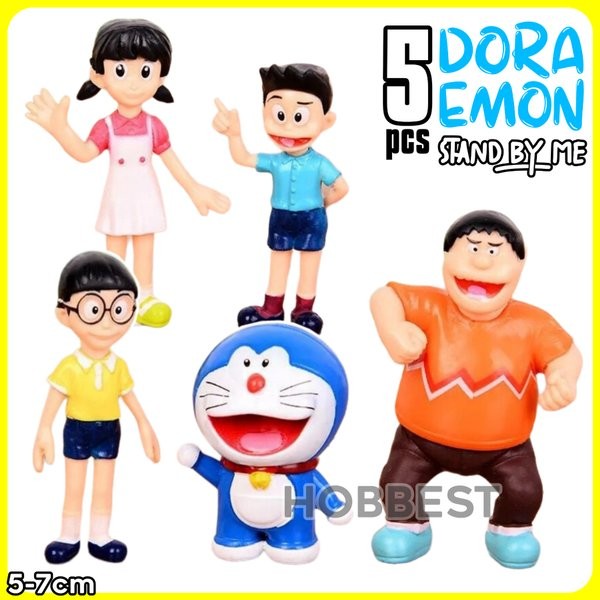 Jual Action Figure Miniatur Mainan Topper Doraemon Stand By Me isi 5 ...