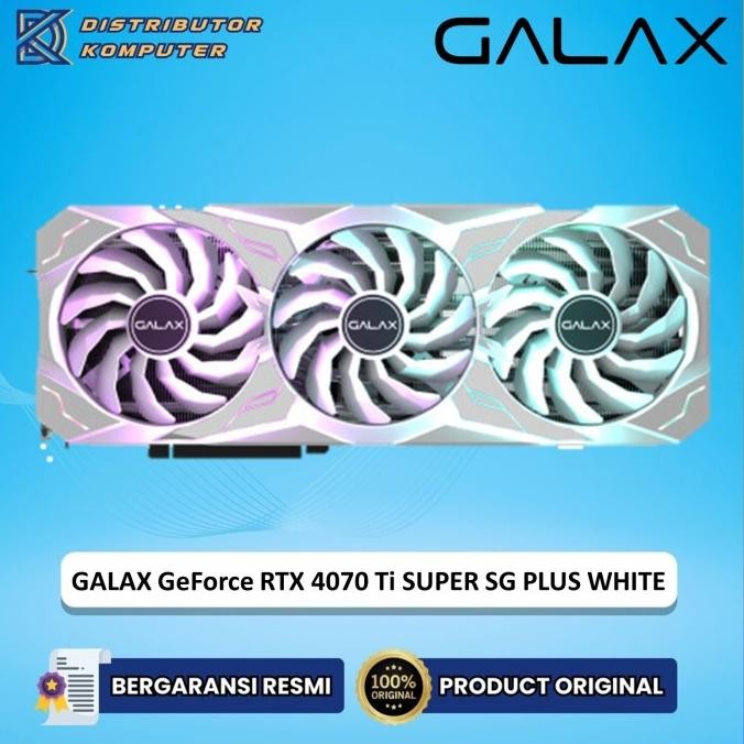 Jual VGA GALAX GeForce RTX 4070 Ti SUPER 16GB GDDR6X SG PLUS WHITE (1 ...