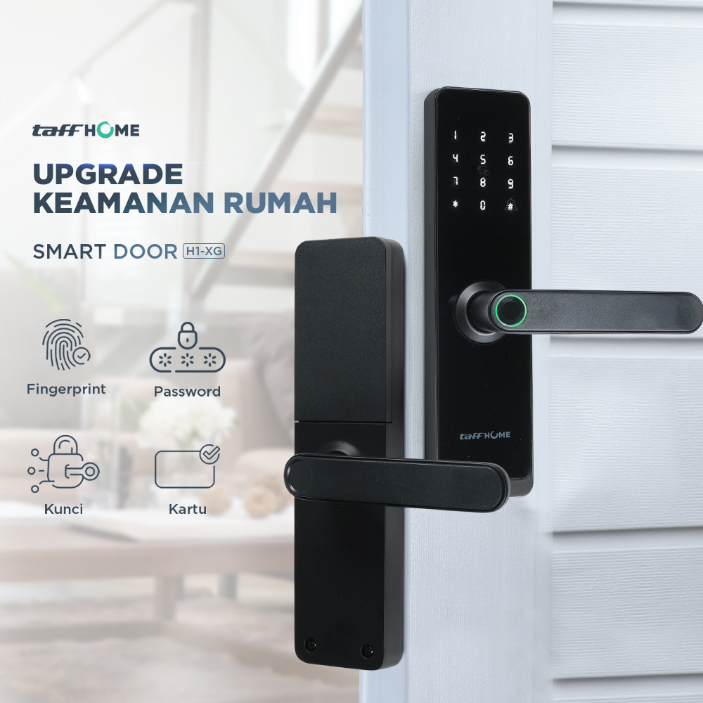 Jual Smart Door Lock Fingerprint Password Card RFID Alarm - H1-XG ...
