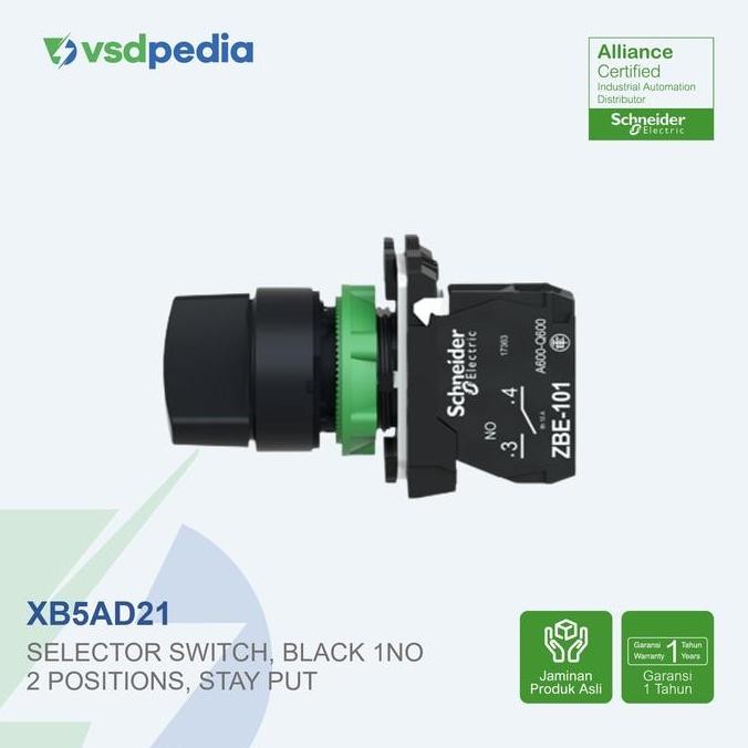 Jual SCHNEIDER SELECTOR SWITCH XB5AD21 ORIGINAL DAN TERPERCAYA | Shopee ...
