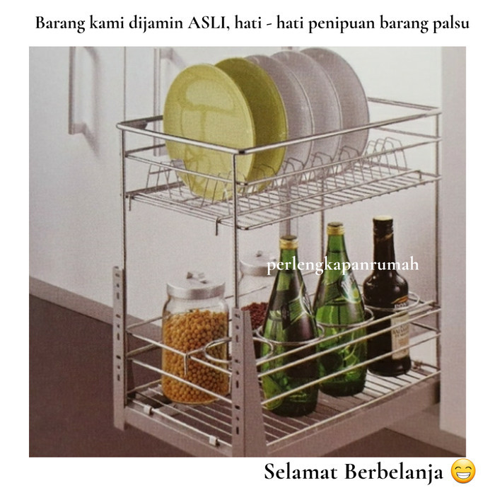 Jual Rak Piring Dalam Kitchen Set Model Vitco 29021 Rak Botol Model ...