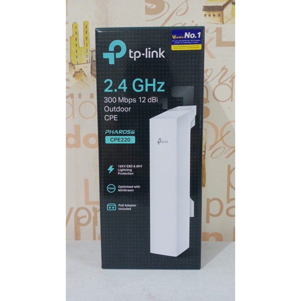 Jual Tp-Link Cpe220 300Mbps 12Dbi Outdoor Cpe Router Tp Link Pharos ...