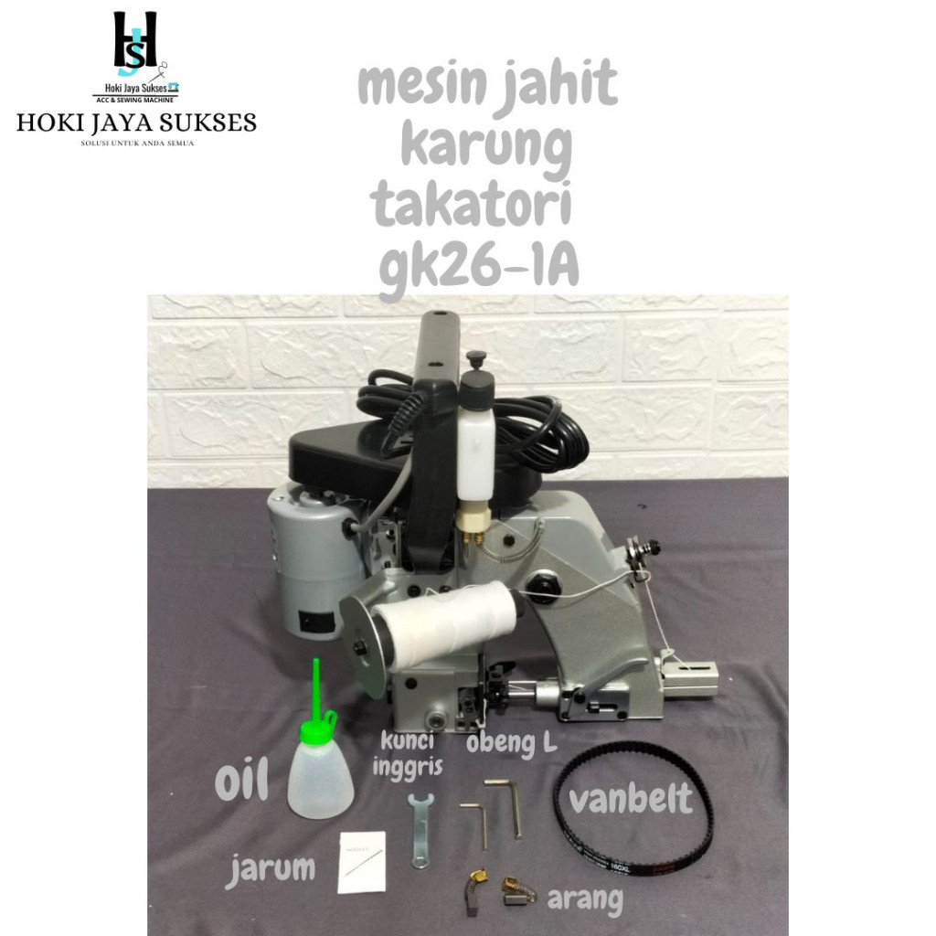 Jual MESIN JAHIT KARUNG BERAS 1 BENANG NP7A GK26-1A TAKATORI PORTABLE BAG CLOSER GOOD QUALITY ...