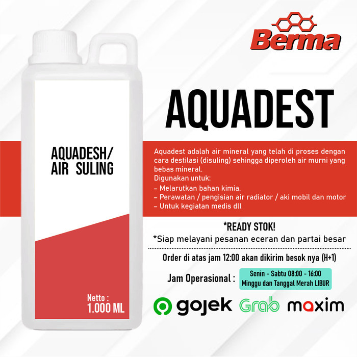 Jual Air Aquadest 1 Liter | Shopee Indonesia