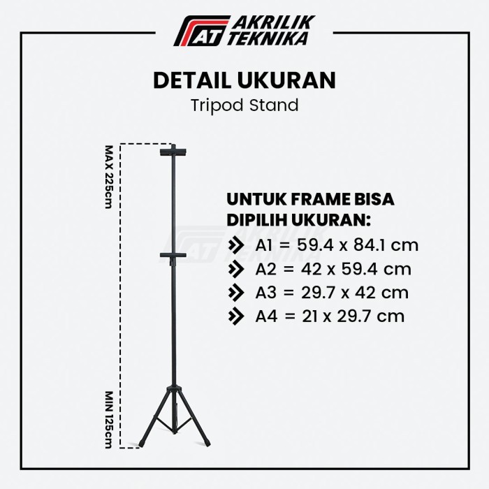Jual Tripod Stand / Banner Display / Tiang Iklan Barcode Display ...