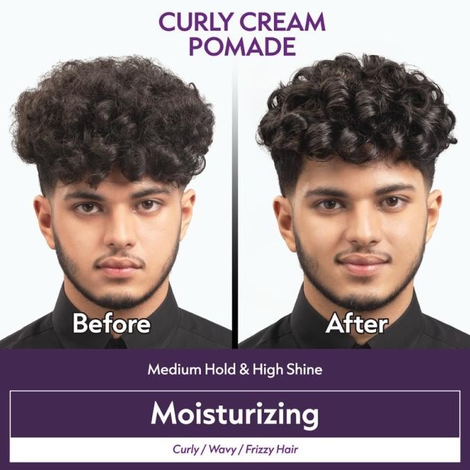 Jual Captain Men's Care Curly Cream Pomade | Shopee Indonesia