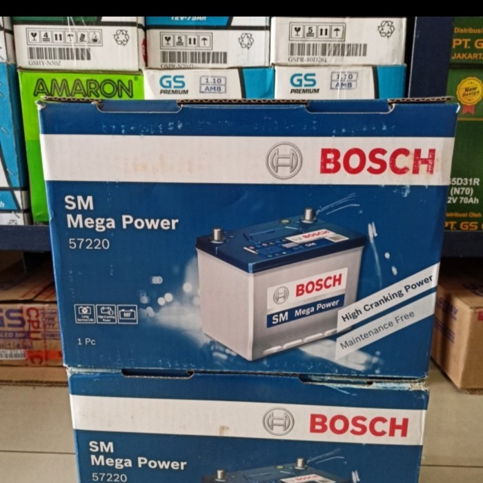 Jual TERMURAH - AKI BATERAI KERING MOBIL BOSCH MF 57220 72AH 58024/ ...