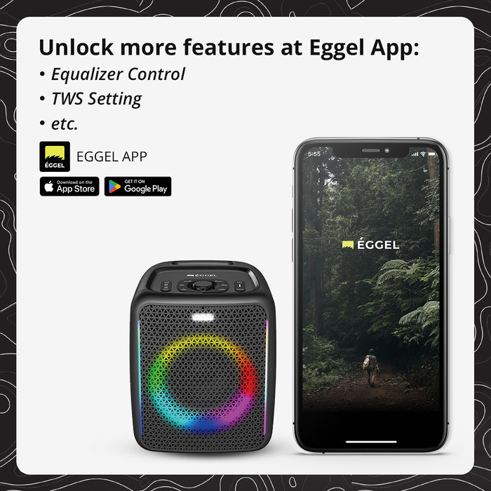 Jual Eggel Fortis 2 Portable Party Speaker with RGB Lights | Shopee ...