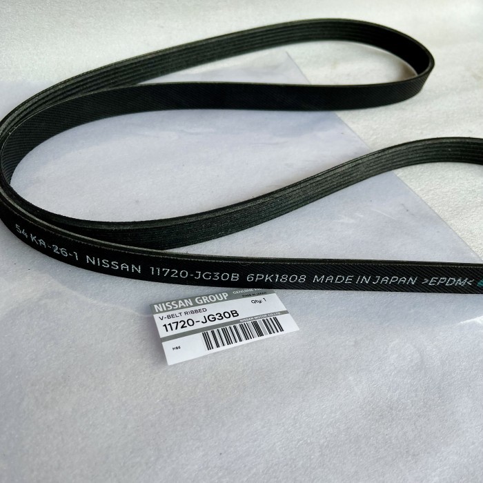 Jual Fan Belt Tali Kipas Nissan 11720-JG30B 6PK1808 Nissan New Xtrail T31 QR25 2.500cc EPDM ...