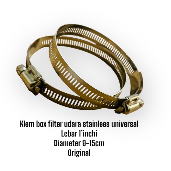Jual Kleman box filter udara Mobil original stainlees universal lebar ...
