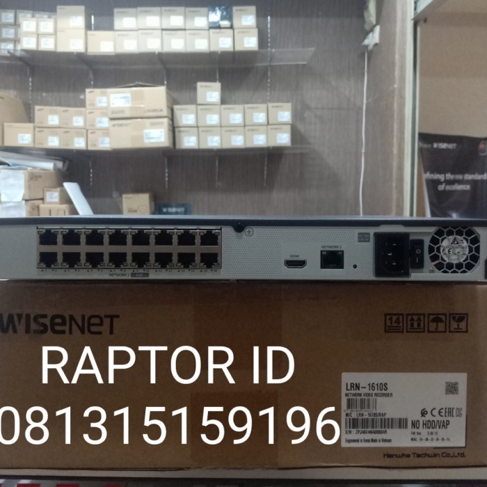 Jual Menarik Nvr Samsung Wisenet 16Ch Lrn-1610S Nvr 16 Channel Wisenet ...