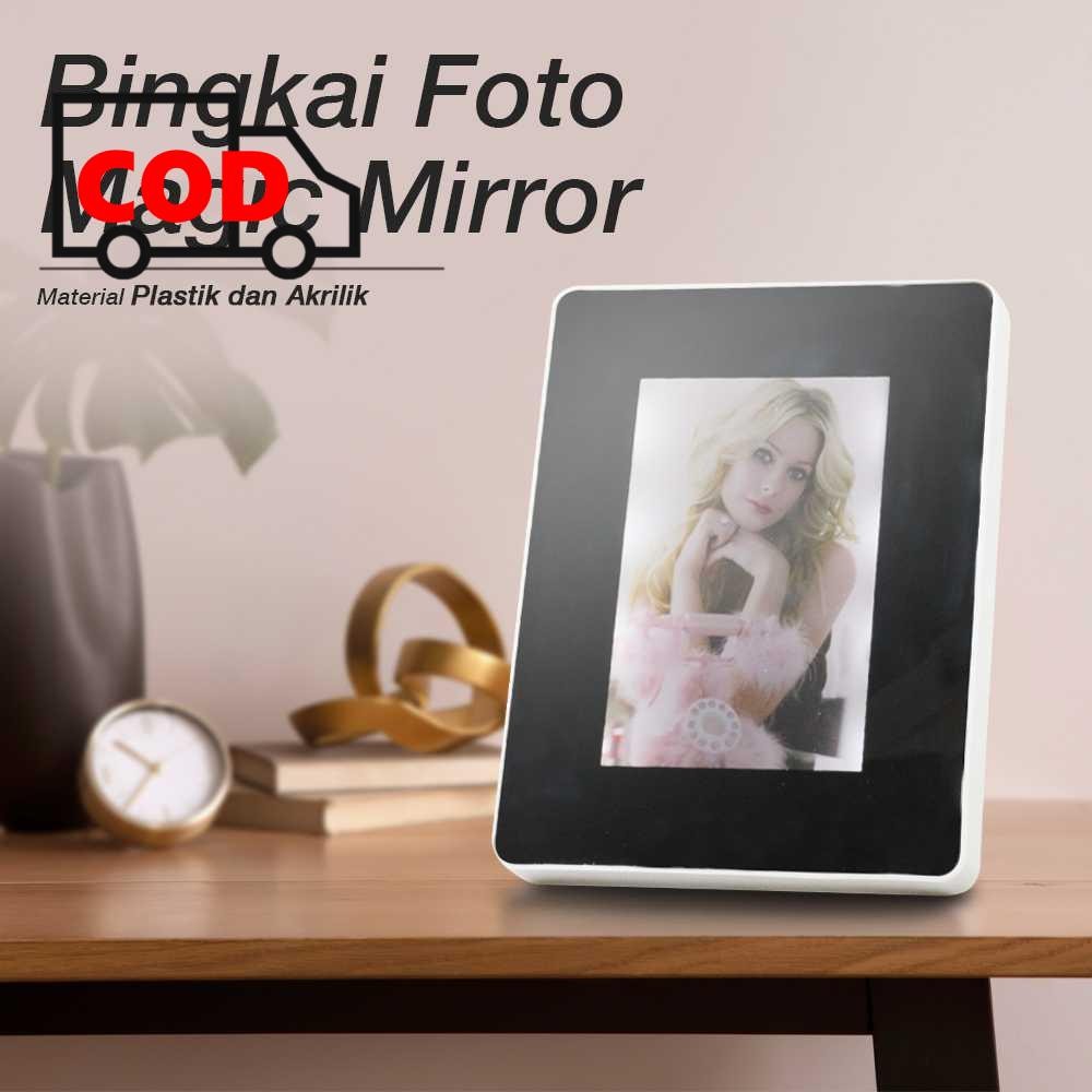 Jual Bingkai Foto Cermin Lampu LED Photo Frame Unik Hiasan Dinding ...