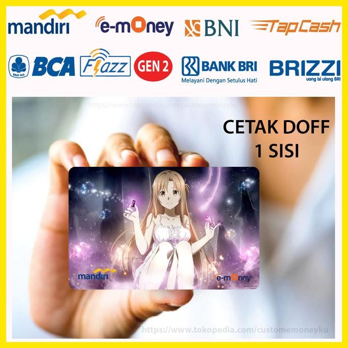 Jual Produk Baru!! KARTU EMONEY MANDIRI BCA GEN 2 BNI BRI ANIME ASUNA ...