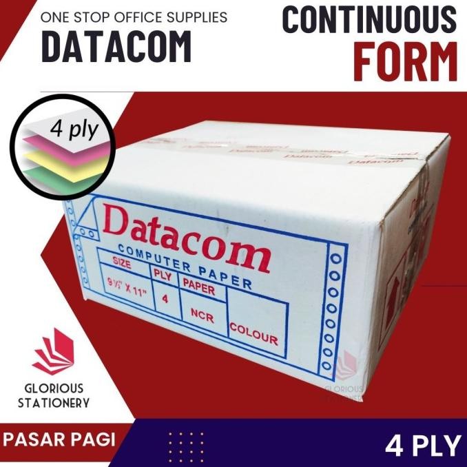 Jual Kertas Continuous Form Datacom 9.5X11 4Ply | Shopee Indonesia