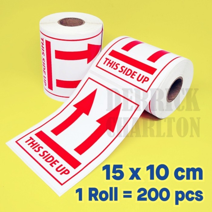 Jual Strapping Sticker Label Pengiriman Stiker This Side Up 15 X 10 Cm ...