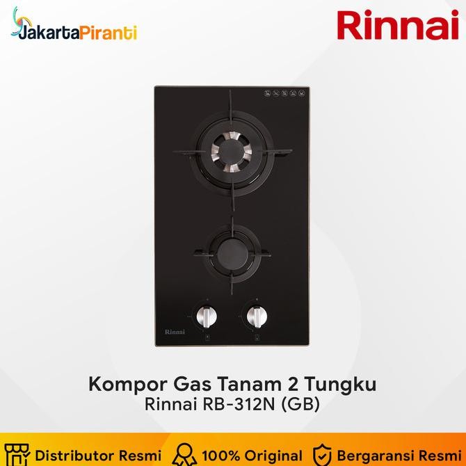 Jual Built-In Gas Hob Kompor Gas Tanam 2 Tungku Rinnai Rb-312N (Gb) | Shopee Indonesia