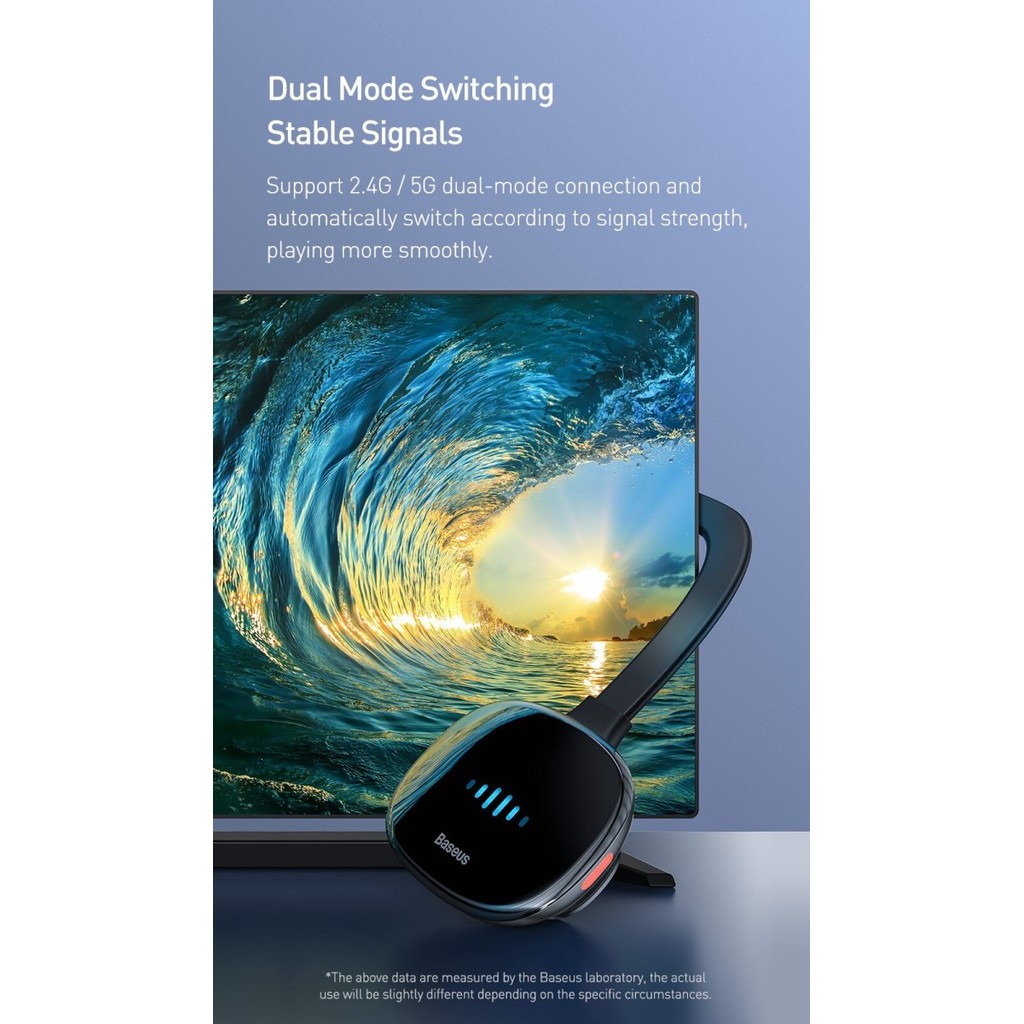 Jual BASEUS HDMI Wireless Display Adapter Cast Stream 2.4G + 4K ...