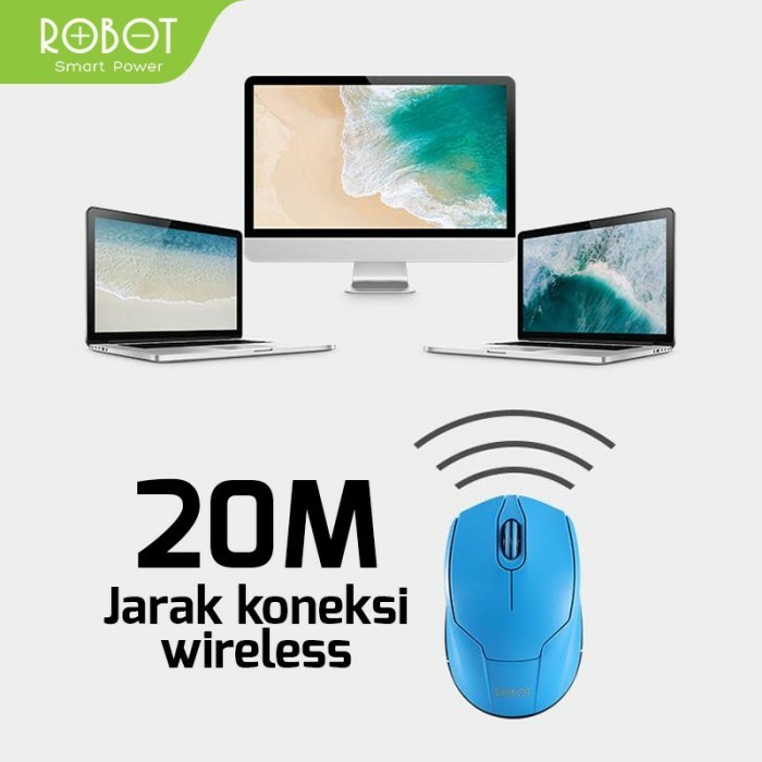 Jual Mouse Robot M310 Wireless Silent 2.4 Ghz Garansi Resmi 1 Tahun ...