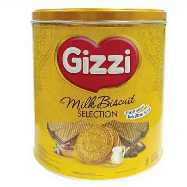 Jual GIZZI MILK BISCUIT SELECTION TIN 240 GR | Shopee Indonesia