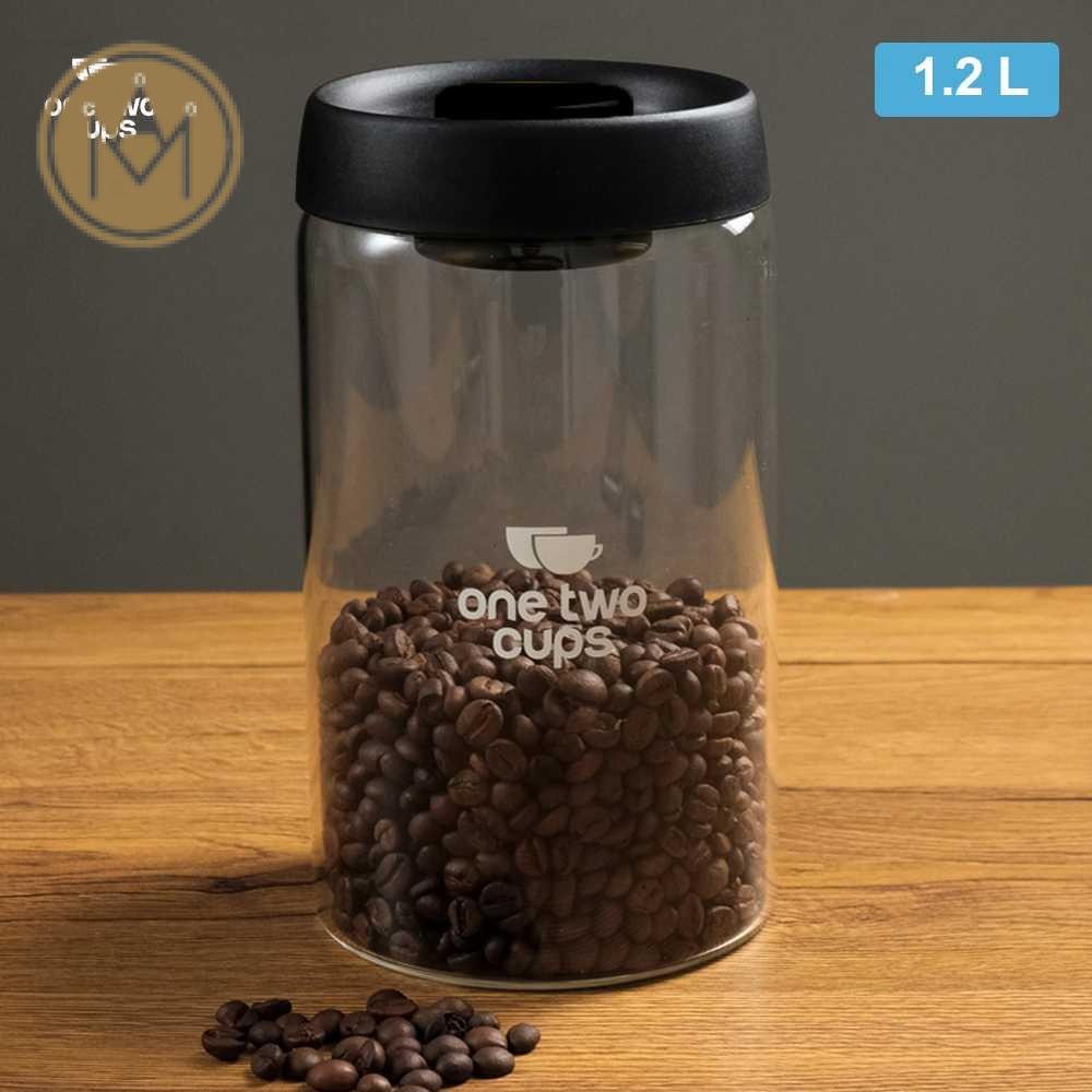 Jual Toples Kaca Kopi / Tempat Penyimpanan Biji Kopi Vacuum Sealed Lid ...