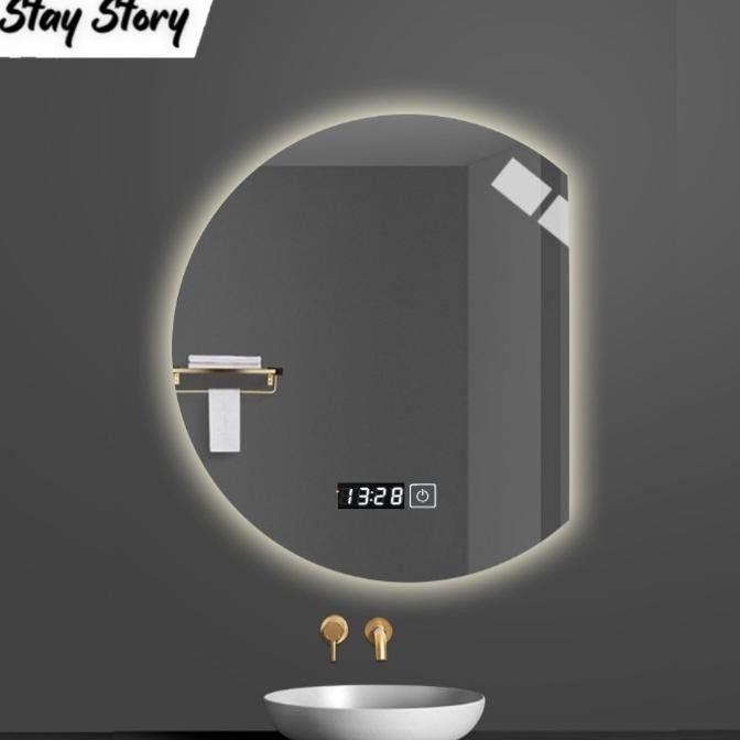 Jual Cermin Touch Screen Jam & Suhu Icon D Kaca Toilet Kamar Mandi ...