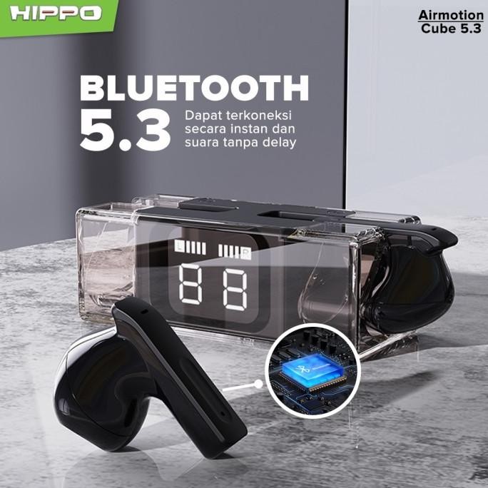 Jual Original Hippo Tws Airmotion Cube Bluetooth 5.3 True Wireless Stereo Hifi | Shopee Indonesia