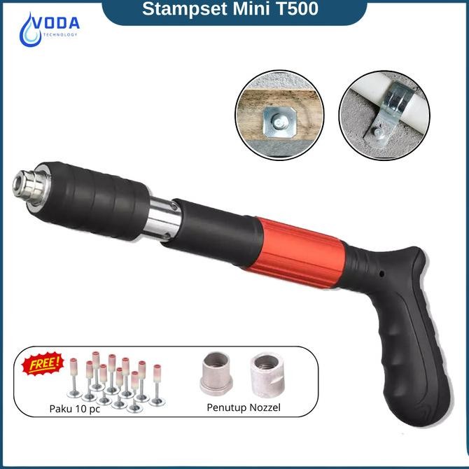 Jual MINI STAMSET NAIL T500 PAKU BETON 7,3MM TEMBAK MINI RAMSET BOSET ...