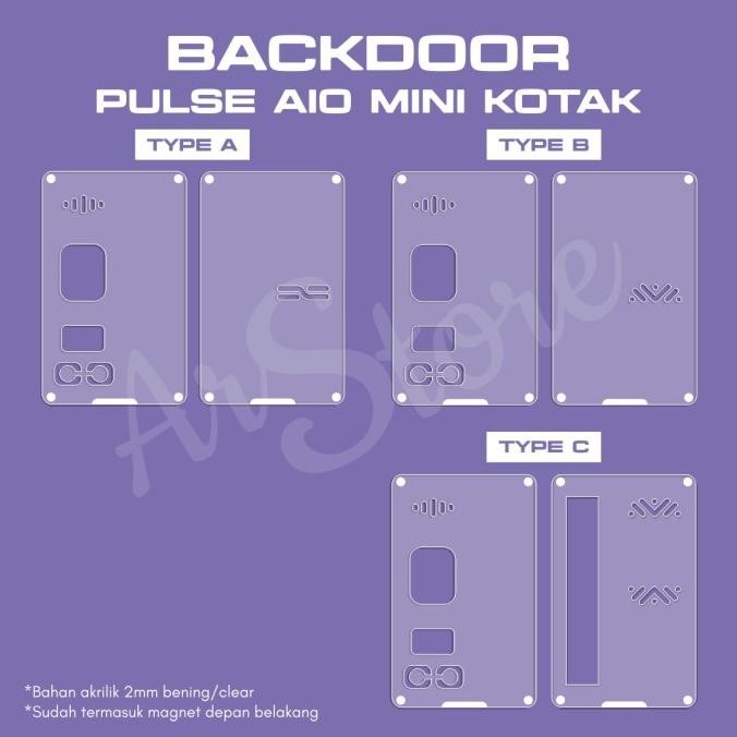 Jual Terbaru Panel Backdoor Akrilik Pulse Aio Mini Kotak - Multi Jaya ...