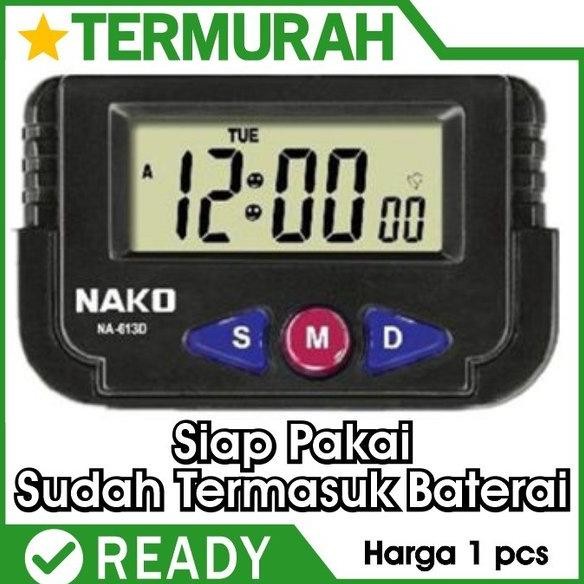 Jual Bisa COD jam mobil tempel PERSEGI clock digital car NAKO vinnic ...